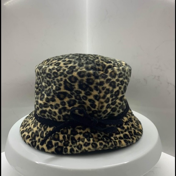 betmar | Accessories | Betmar Faux Fur Leopard Print Bucket Hat | Poshmark